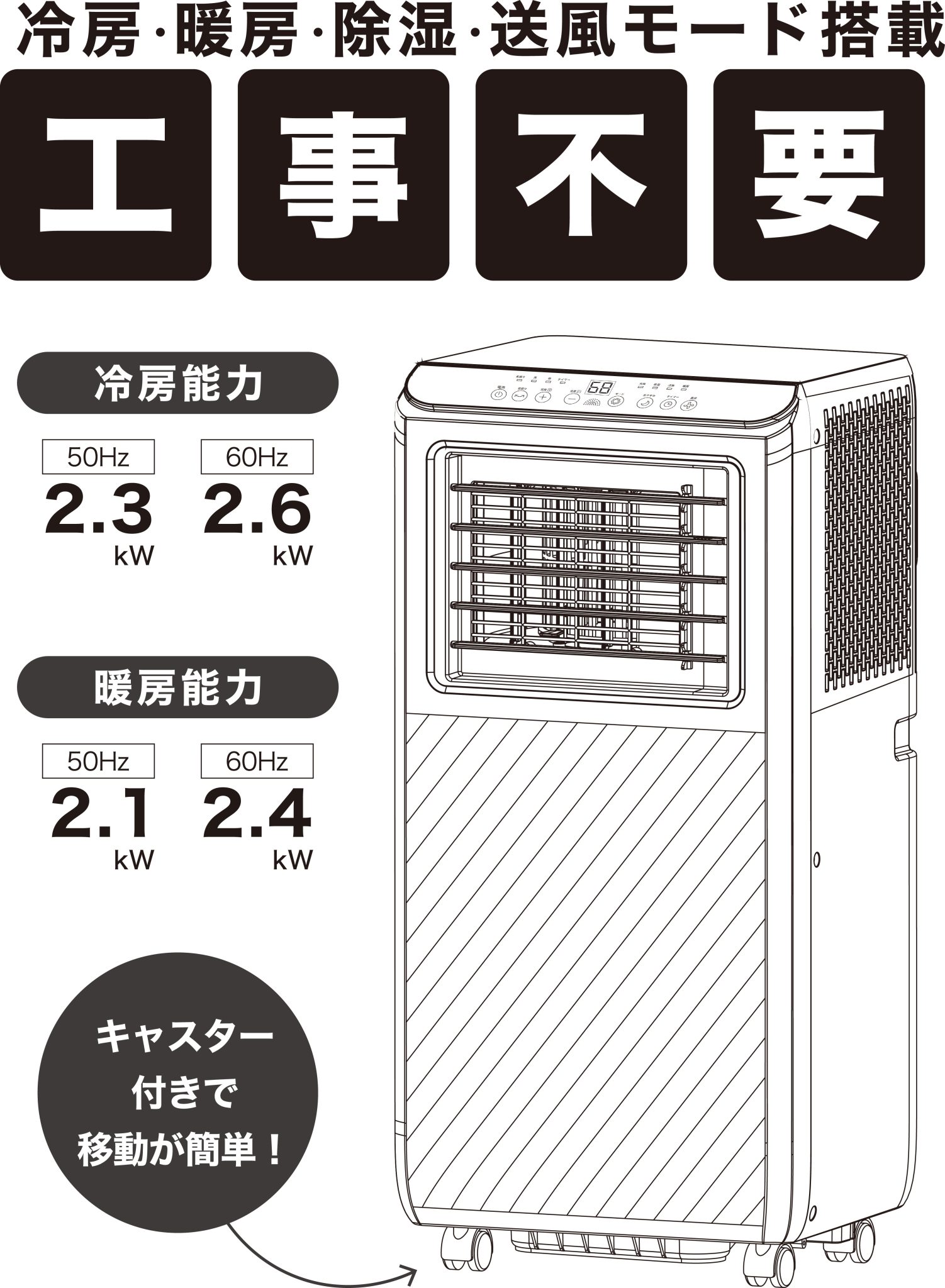 【PDF】冷暖房移動式エアコン [KTAC-ID260 ] - SCEL Technical